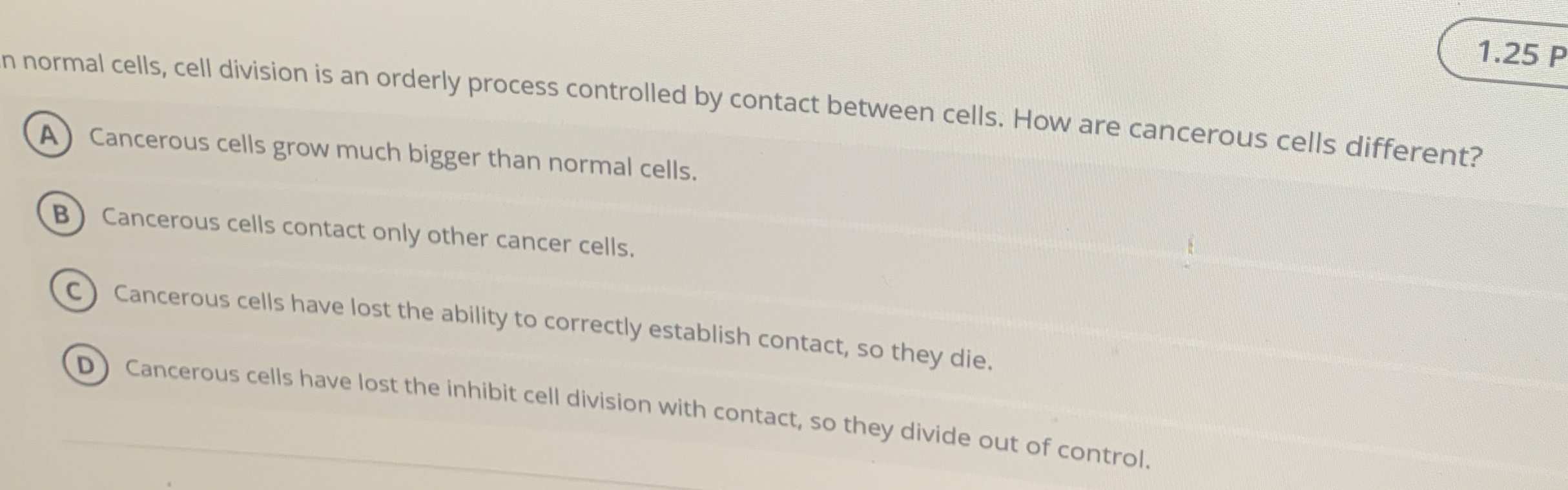 Solved n normal cells, cell division is an orderly process | Chegg.com