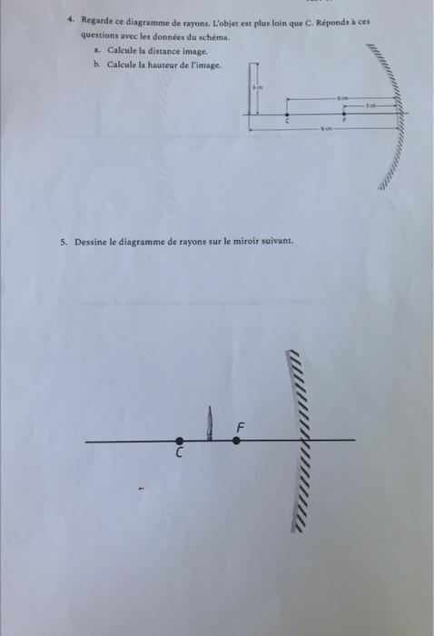 Solved This is grade 10 physics in French. I need these | Chegg.com