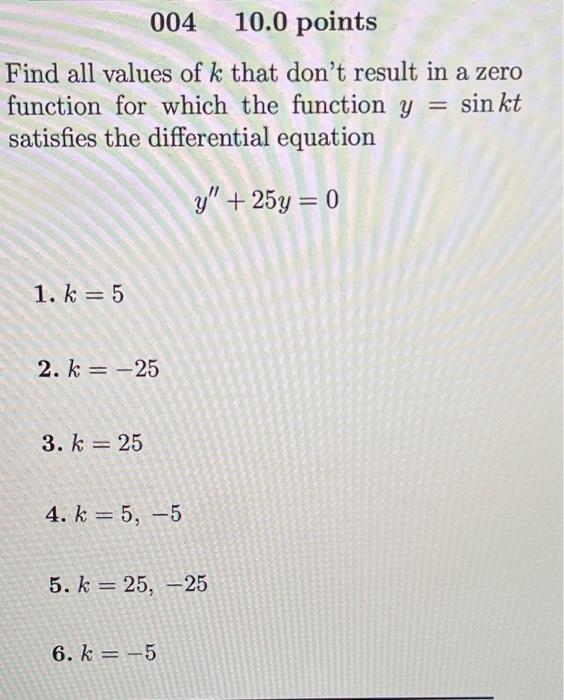 Solved Find all values of r for which the function y=ert | Chegg.com