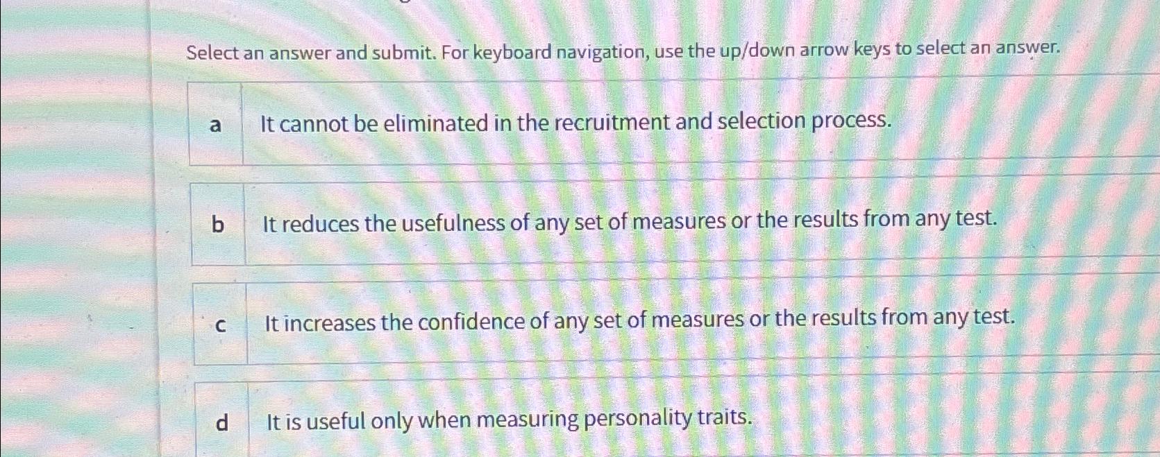 Solved Select an answer and submit. For keyboard navigation, | Chegg.com