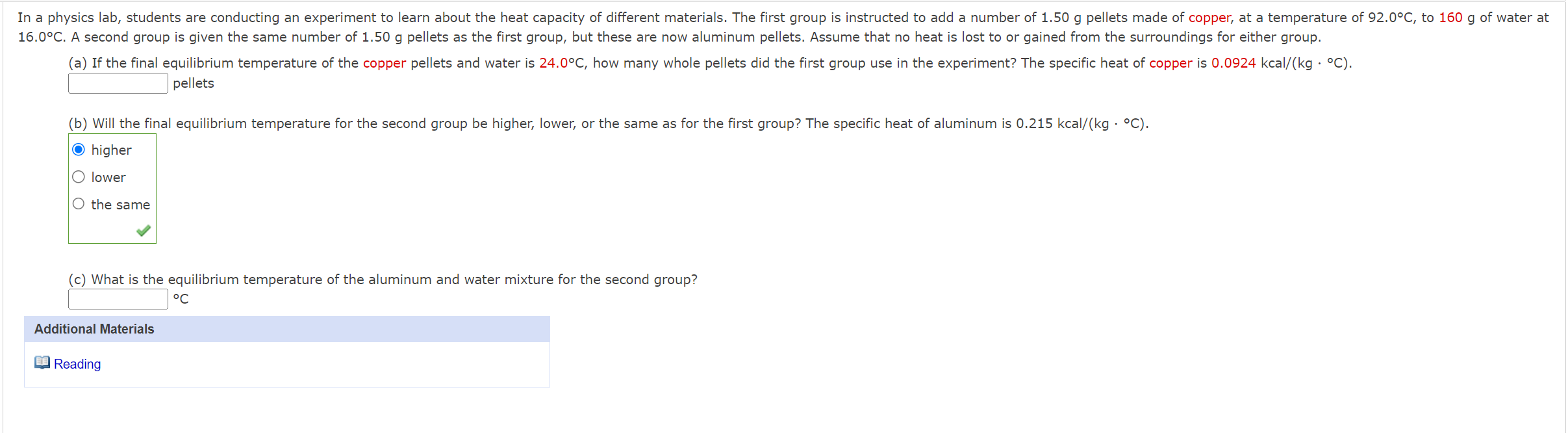 Solved 16.0°C. ﻿A second group is given the same number of | Chegg.com