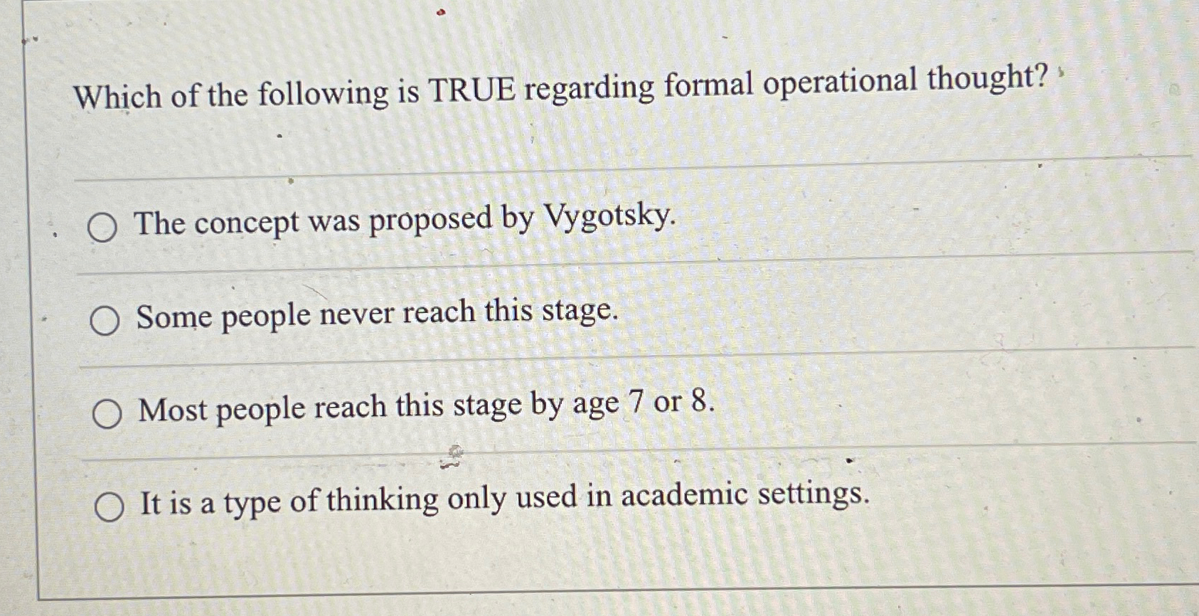 Solved Which of the following is TRUE regarding formal | Chegg.com