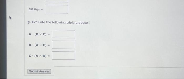 Solved ∣x∣+ 3 A−B= A. =g. Evaluate the following triple | Chegg.com