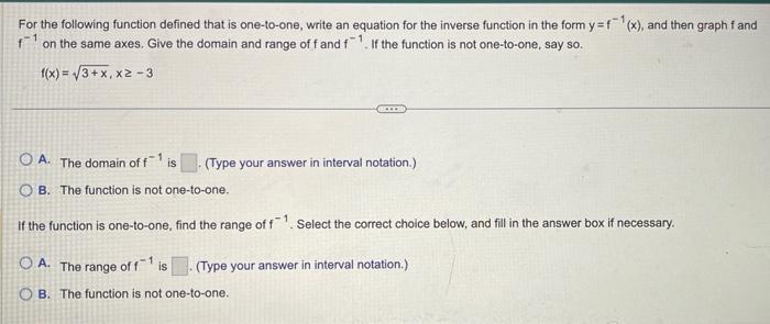 Solved For the following function defined that is | Chegg.com
