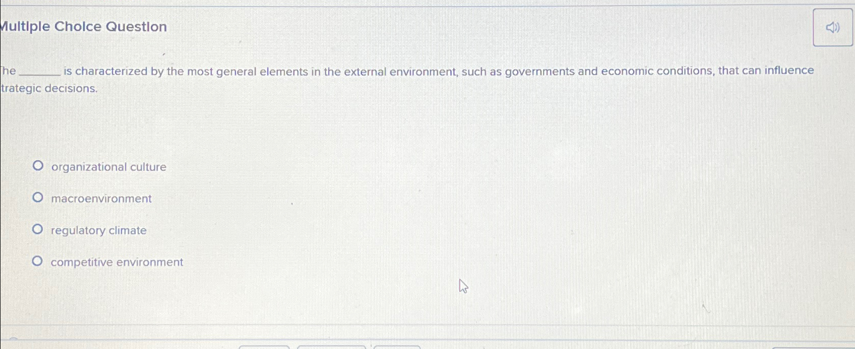 Solved Multiple Cholce QuestlonThe is characterized by the | Chegg.com