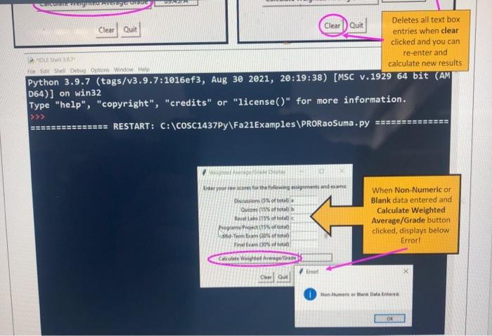 Solved 3. You will develop a GUI based Weighted | Chegg.com