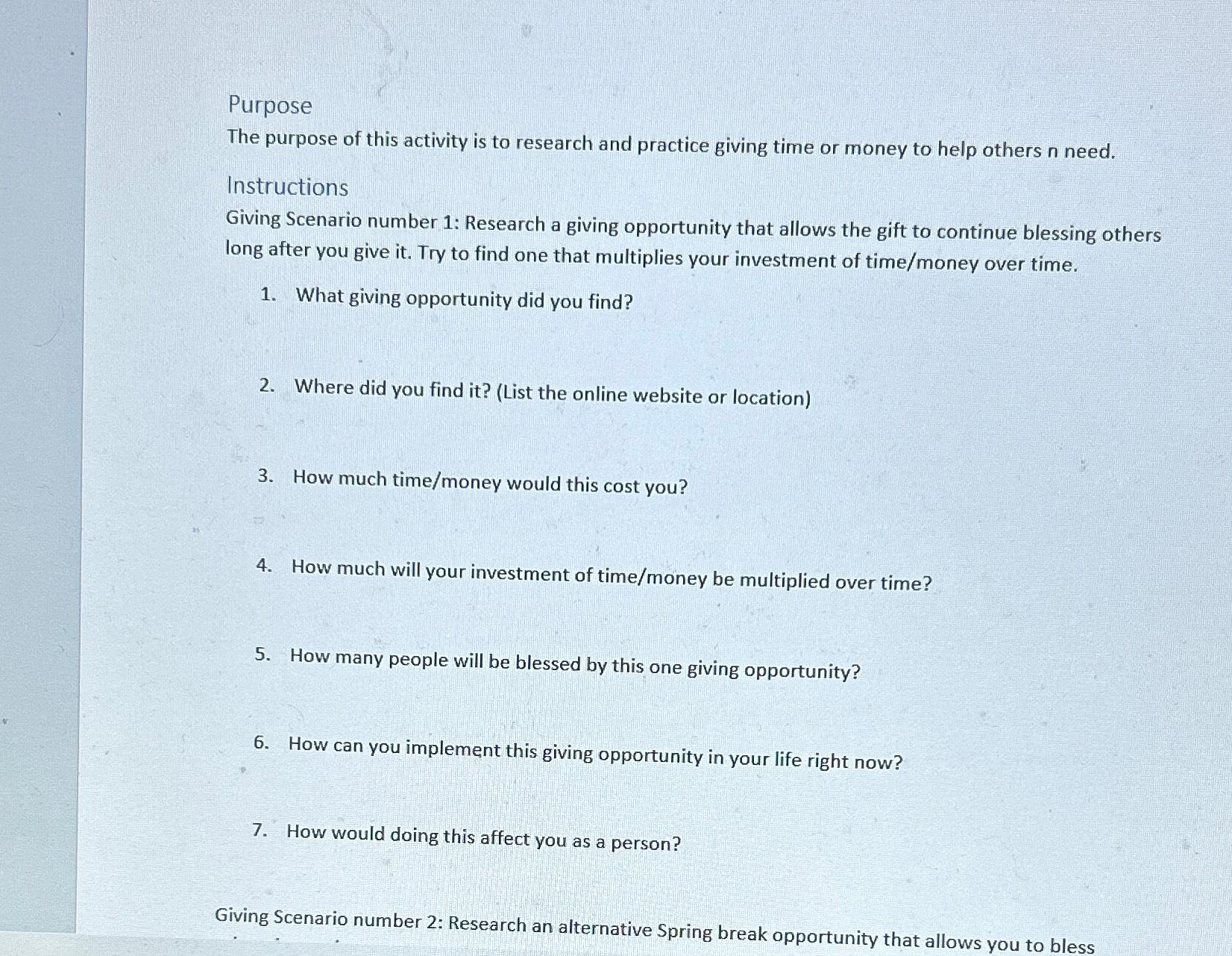 Solved PurposeThe purpose of this activity is to research | Chegg.com