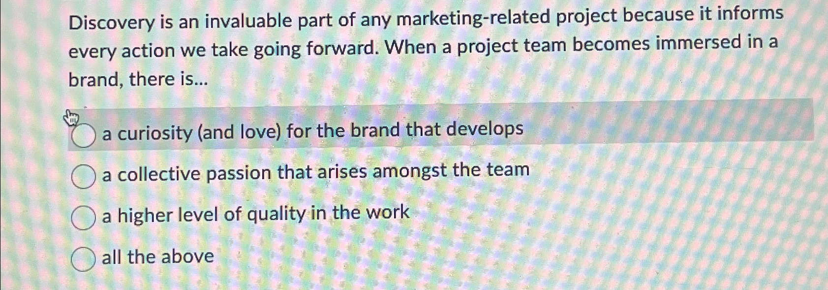 Solved Discovery is an invaluable part of any | Chegg.com