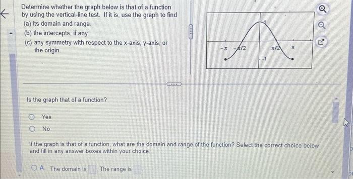 Solved Determine whether the graph below is that of a | Chegg.com