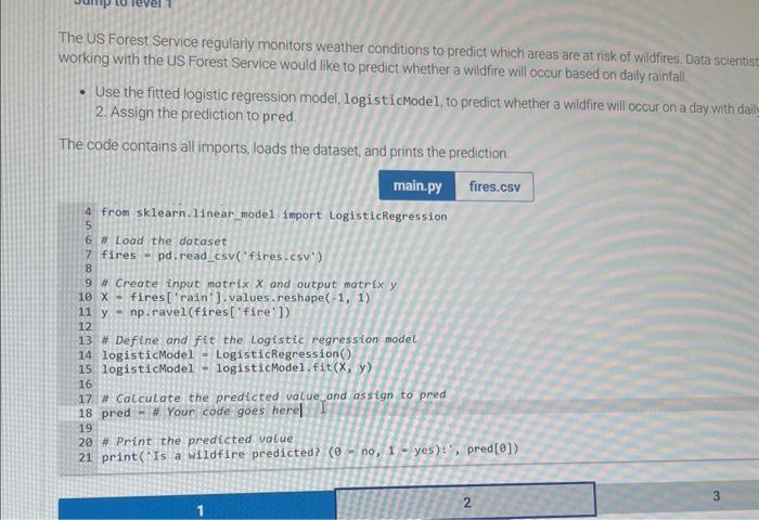 Solved The US Forest Service regularly monitors weather | Chegg.com