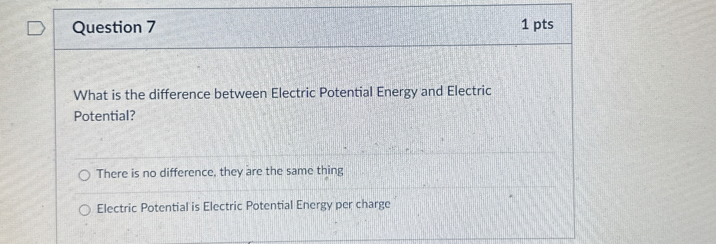 Solved Question 71 ﻿ptsWhat is the difference between | Chegg.com
