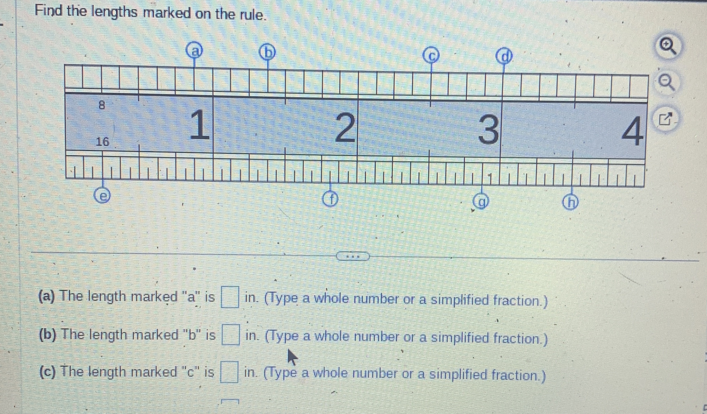 Solved Find the lengths marked on the rule.(a) ﻿The length | Chegg.com