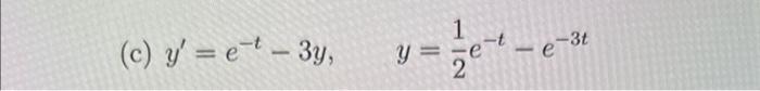 Solved Verify by differentiation that the function provided | Chegg.com