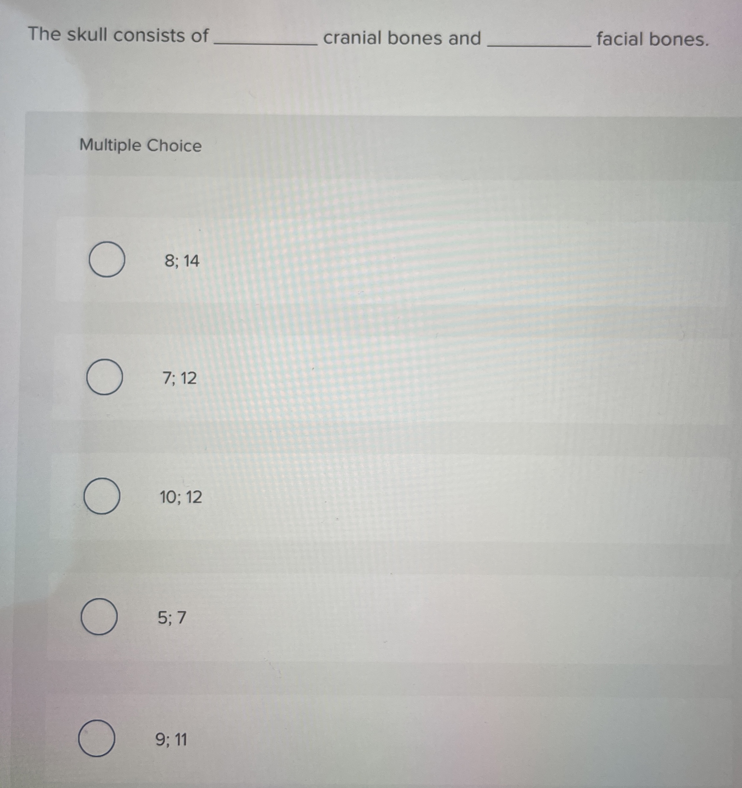 Solved The skull consists ofcranial bones andfacial | Chegg.com