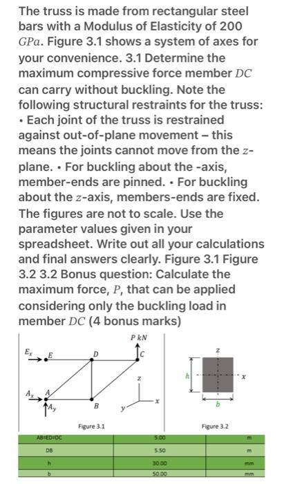 Solved Determine the maximum compressive force member DC can | Chegg.com