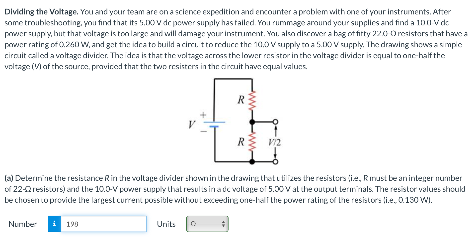 Solved Dividing the Voltage. You and your team are on a | Chegg.com