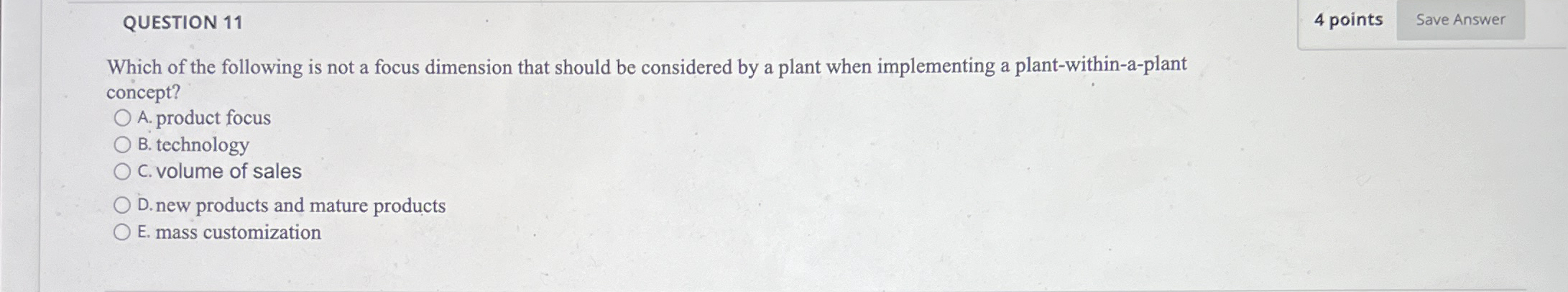 Solved QUESTION 114 ﻿pointsWhich of the following is not a | Chegg.com