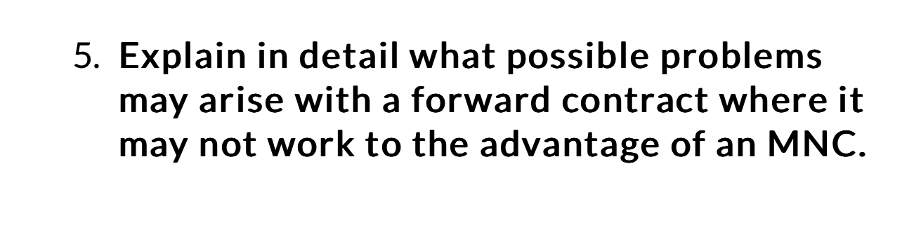 Explain in detail what possible problems may arise | Chegg.com