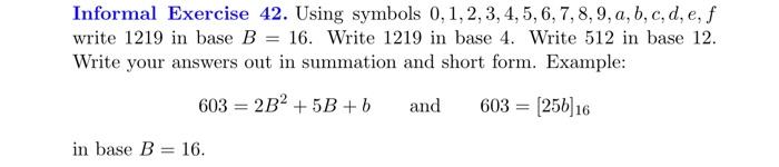 Solved Informal Exercise 42. Using symbols 0, 1, 2, 3, 4, 5, | Chegg.com