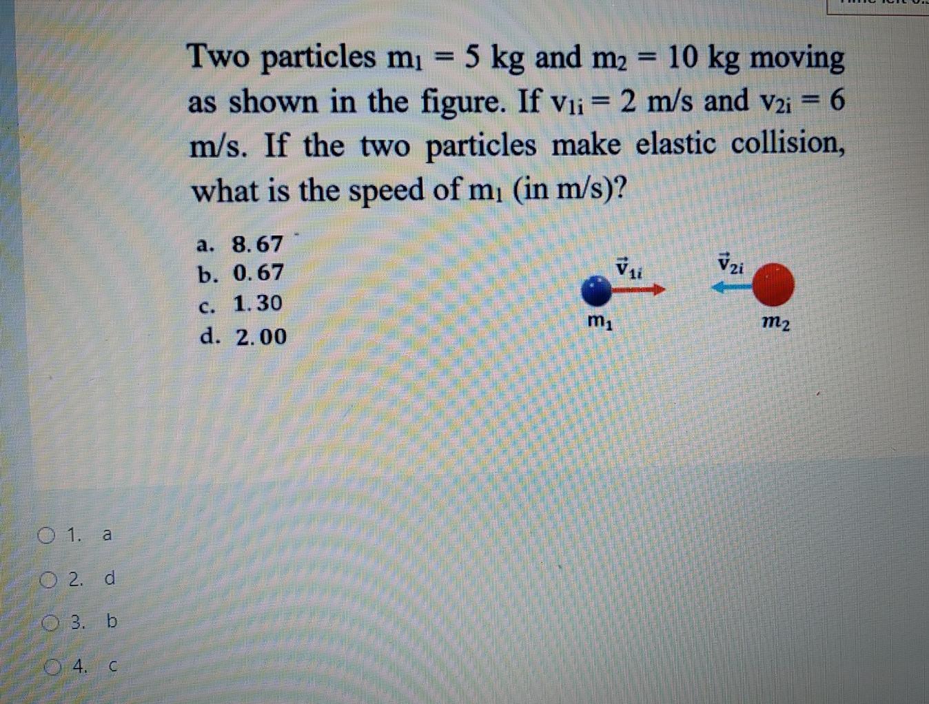 Solved Two particles mı = 5 kg and m2 = 10 kg moving as | Chegg.com