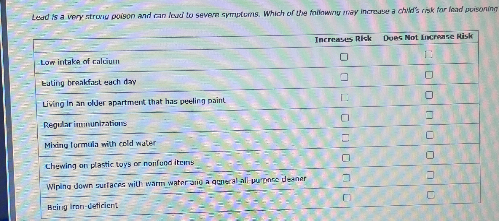 Solved Lead is a very strong poison and can lead to severe | Chegg.com