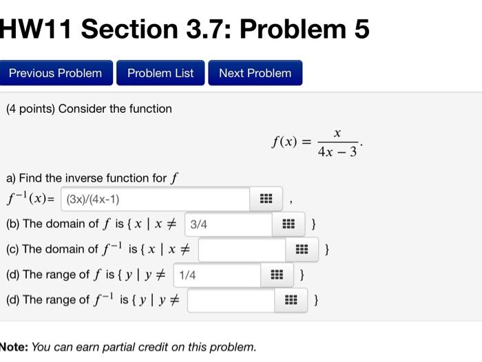 Solved HW11 Section 3.7: Problem 5 Previous Problem Problem | Chegg.com