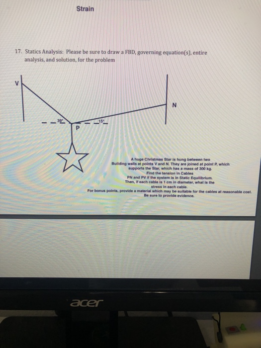 Solved 16. On the stress-strain table below, identify/label | Chegg.com