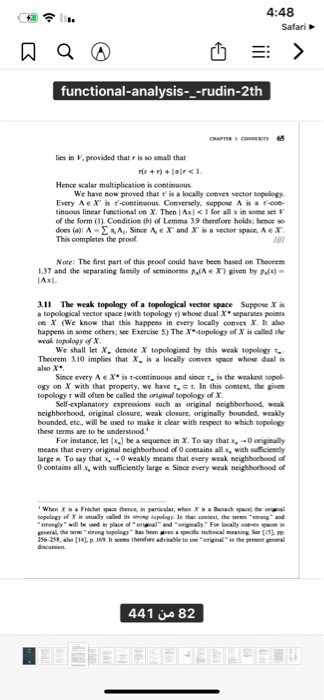 How I can prove the weak star topology is locally | Chegg.com