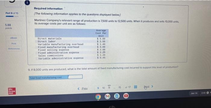 Solved Required information [The following information | Chegg.com