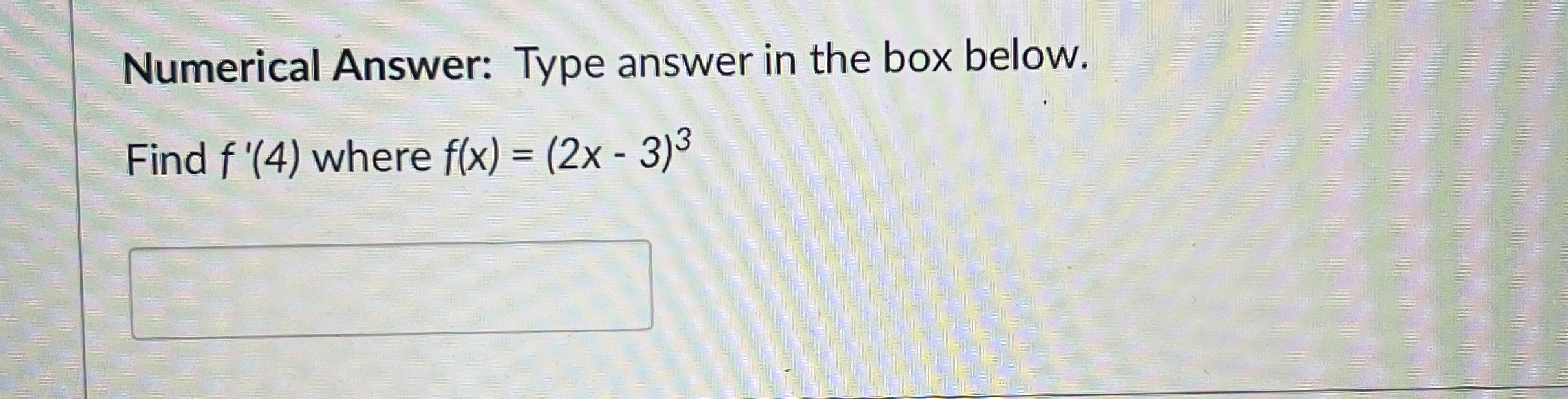 Solved Numerical Answer: Type answer in the box below.Find | Chegg.com