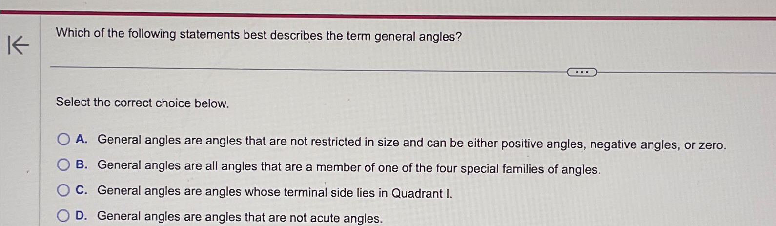Solved Which of the following statements best describes the | Chegg.com