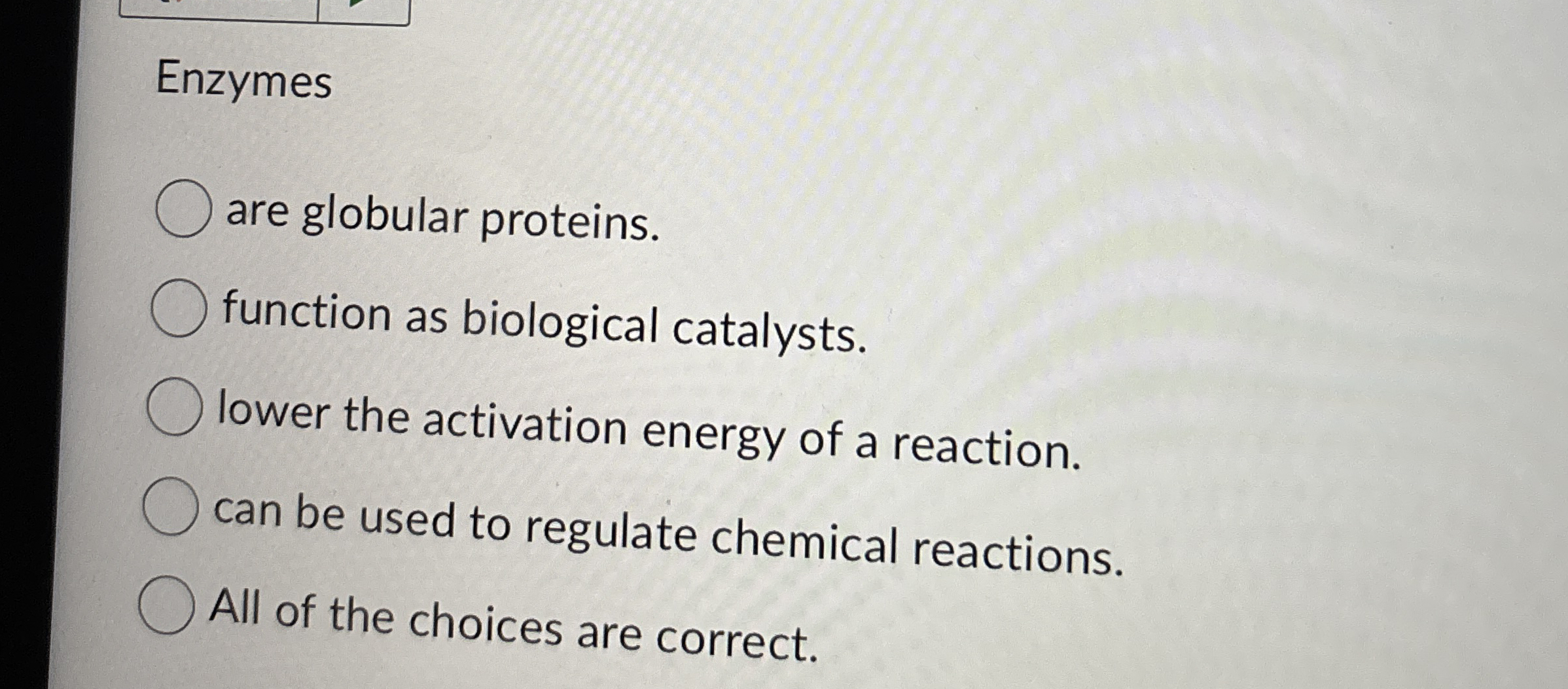 Solved Enzymesare globular proteins.function as biological | Chegg.com