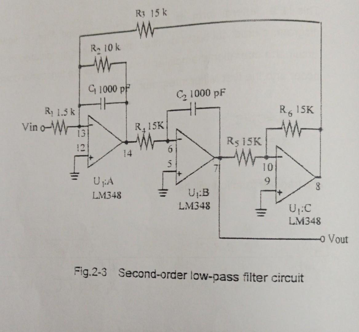 A low-pass filter is an electronic circuit that has a | Chegg.com