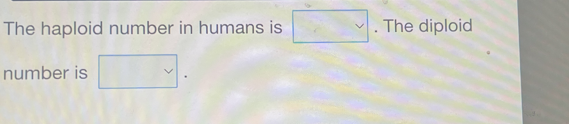 Solved The haploid number in humans is . ﻿The diploid | Chegg.com