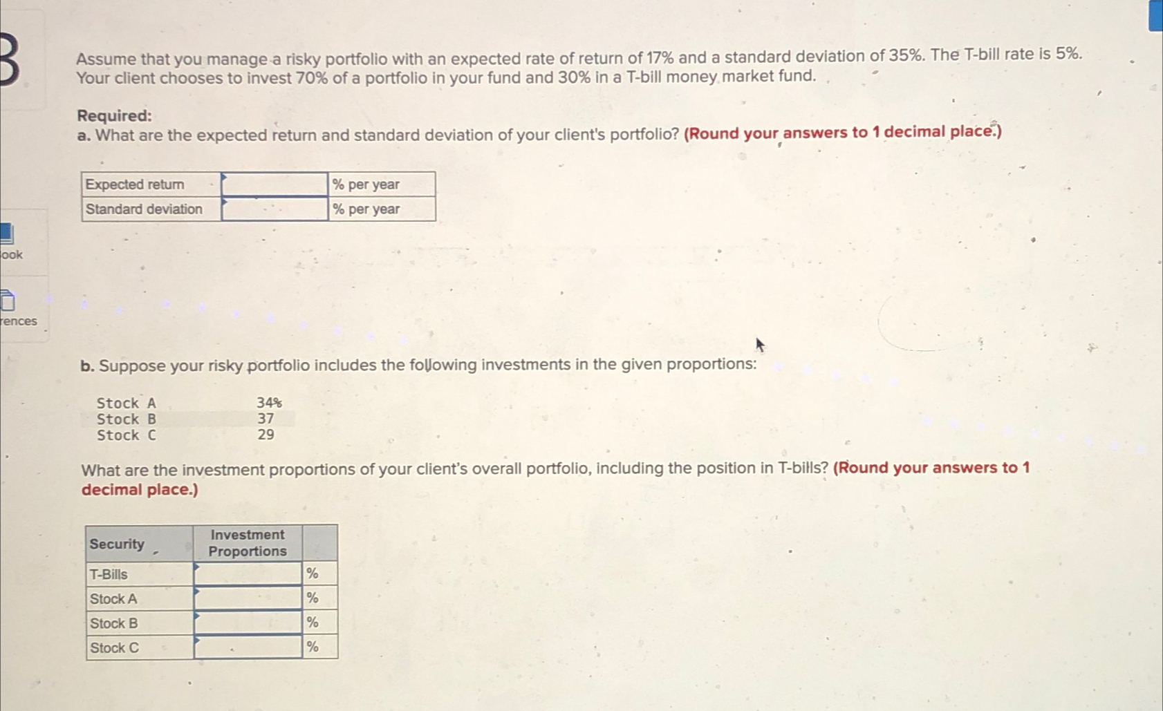 Solved Assume that you manage a risky portfolio with an | Chegg.com
