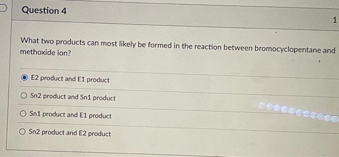 Solved What is the major product formed in the E2 reaction | Chegg.com