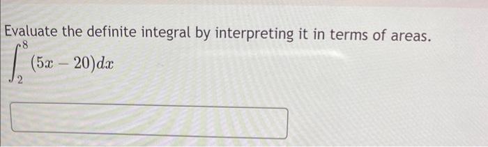 Solved Evaluate the definite integral by interpreting it in | Chegg.com