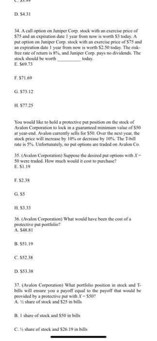 Solved D Decrease Decrease 31 You Find The Option Prices 4362