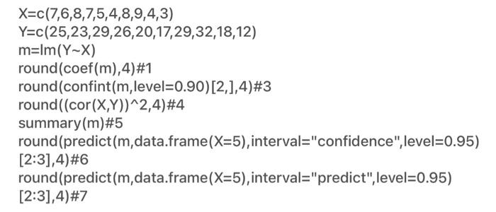 Solved in q6&7 in the code i know that [2:3] stands fir | Chegg.com