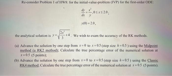 Solved dxdy=yx2,0≤x≤2.0; y(0)=2.0, the analytical solution | Chegg.com