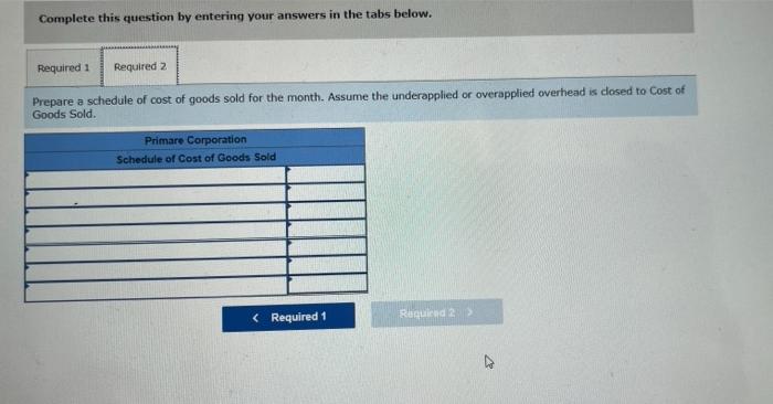 Solved Exercise 3-3 (Algo) Schedules of Cost of Goods | Chegg.com