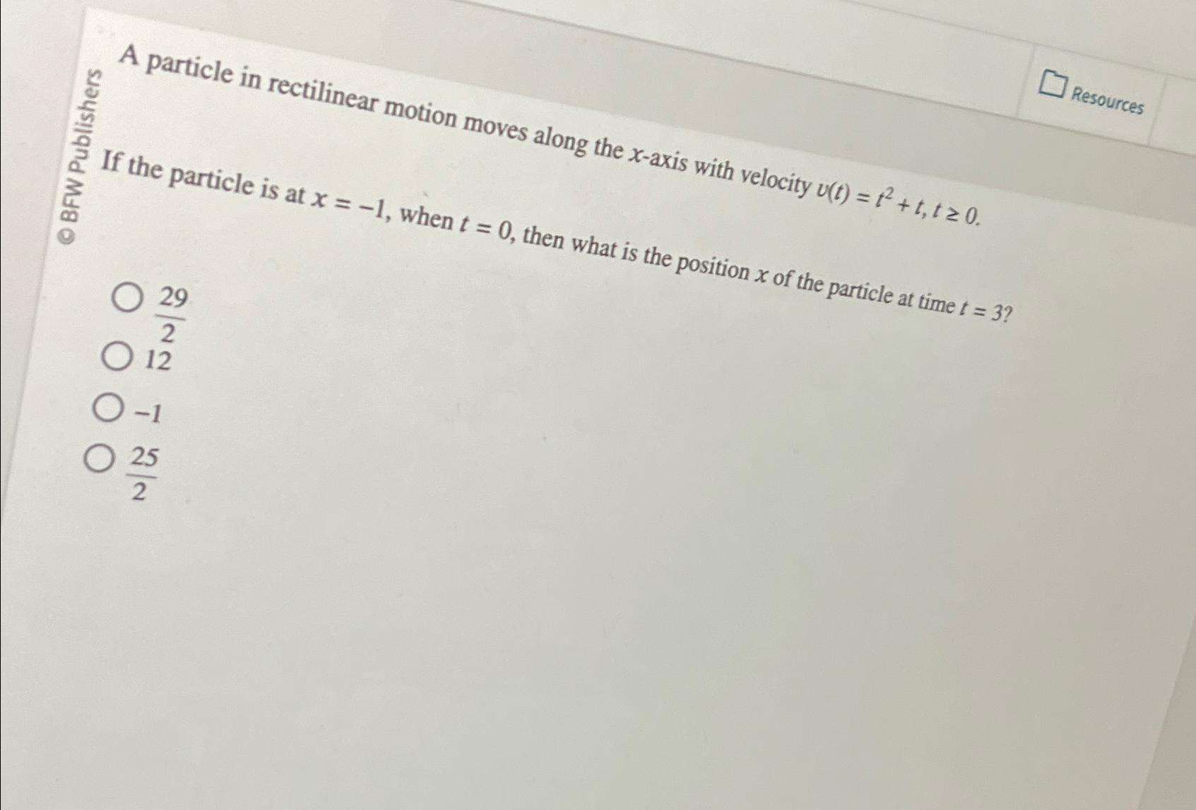 Solved A particle in rectilinear motion moves along the | Chegg.com