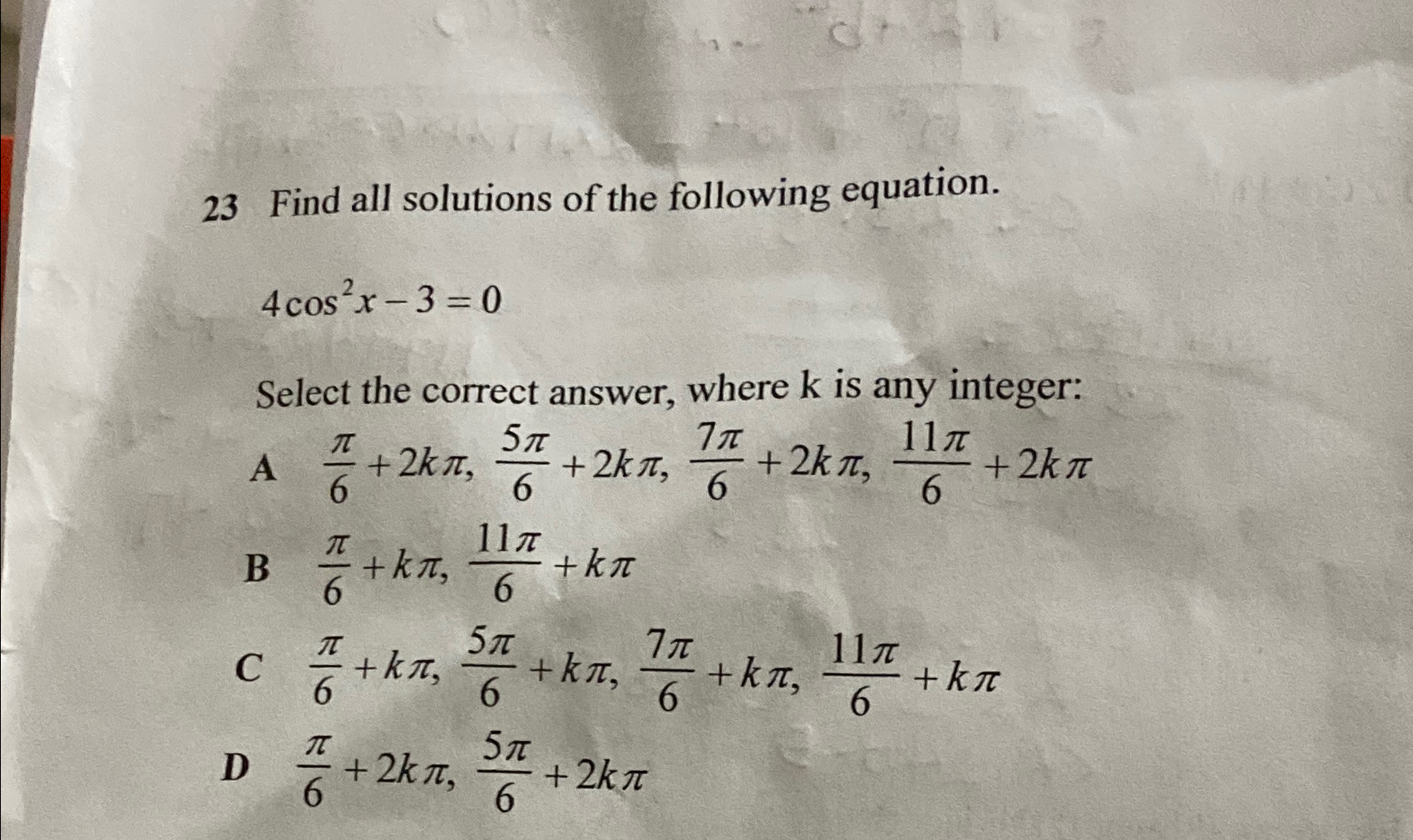 Solved 23 ﻿Find all solutions of the following | Chegg.com
