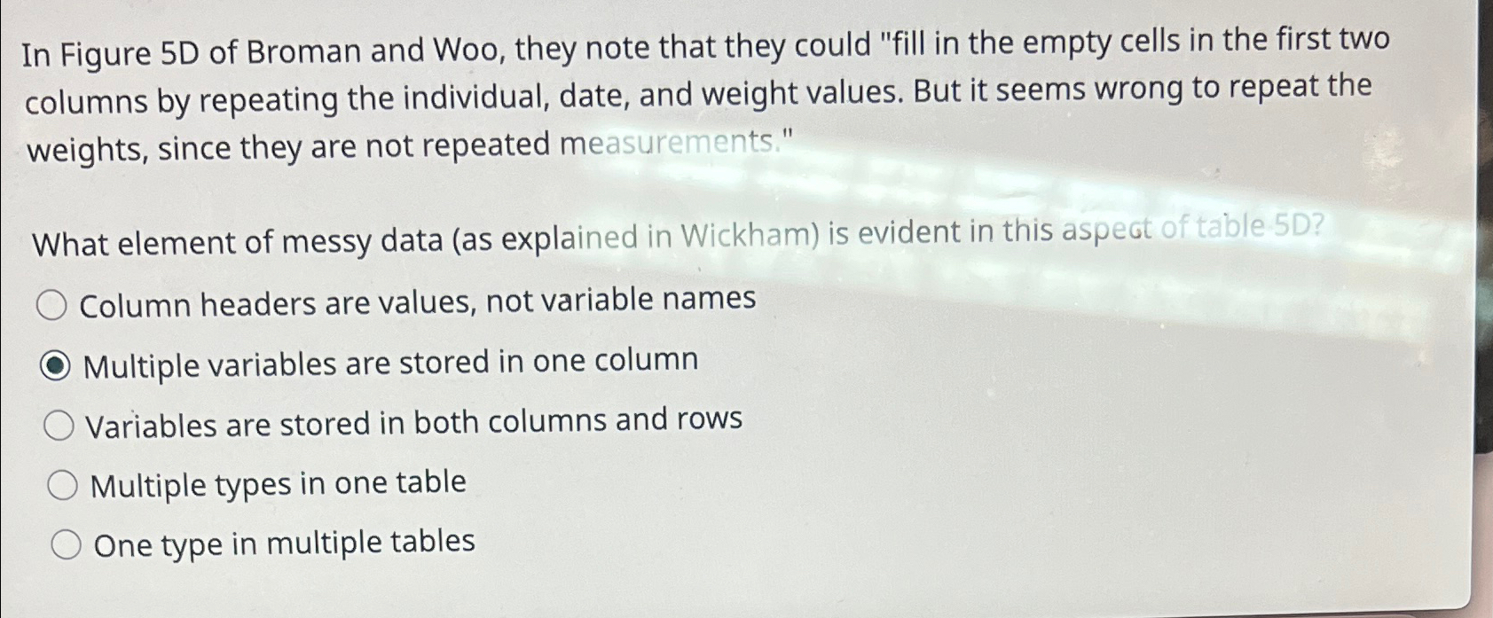 Solved In Figure 5D of Broman and Woo, they note that they | Chegg.com