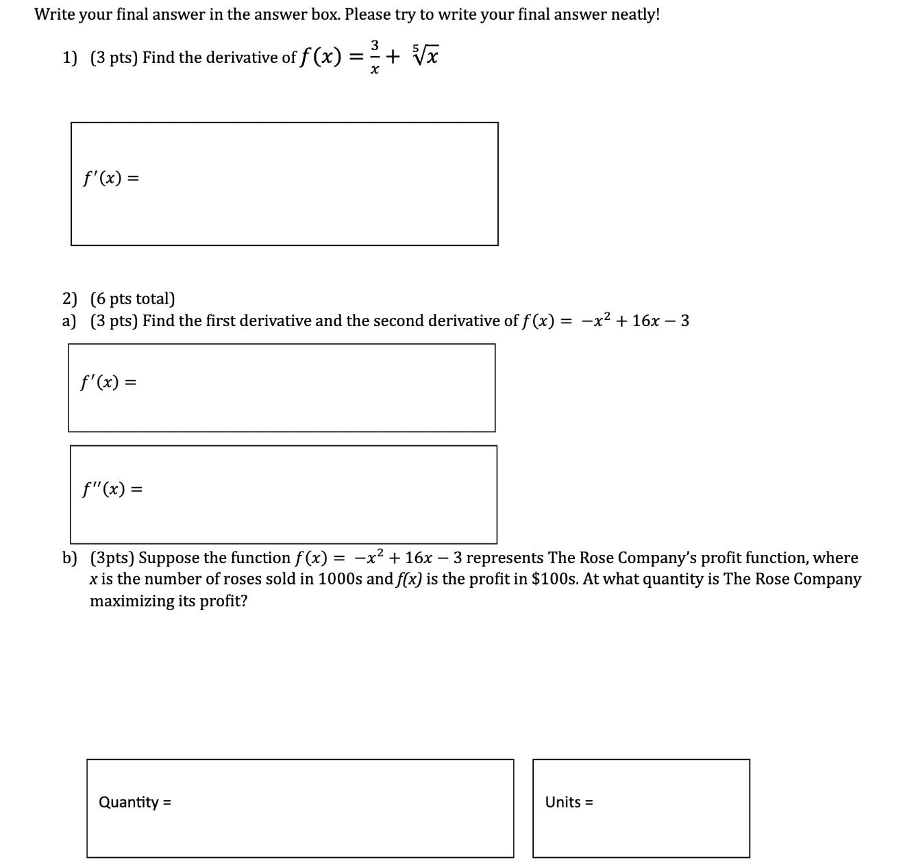 Solved Write your final answer in the answer box. Please try | Chegg.com