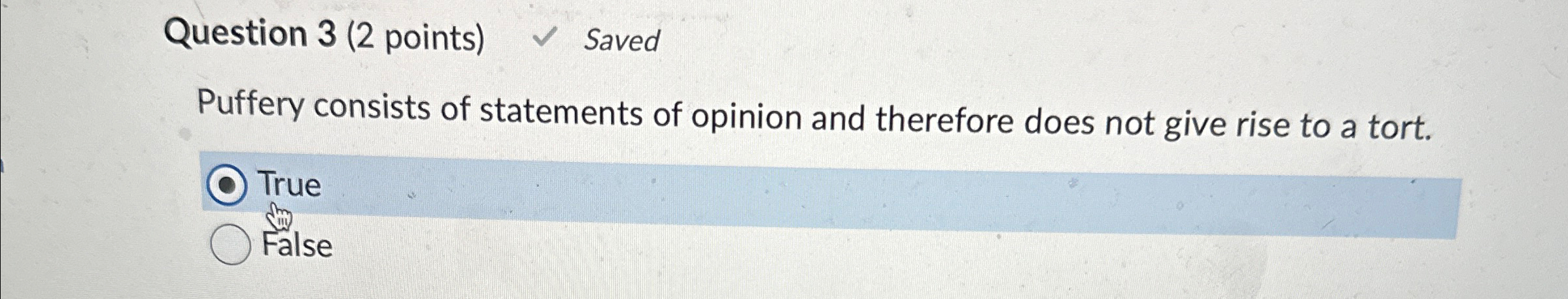 Solved Question 3 (2 ﻿points)SavedPuffery consists of | Chegg.com