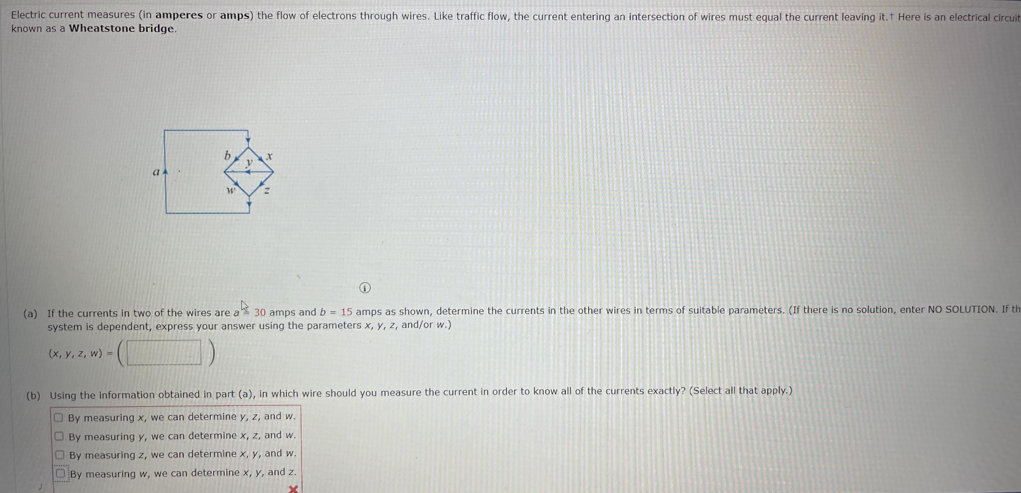 Solved known as a Wheatstone bridge.(i)system is dependent, | Chegg.com