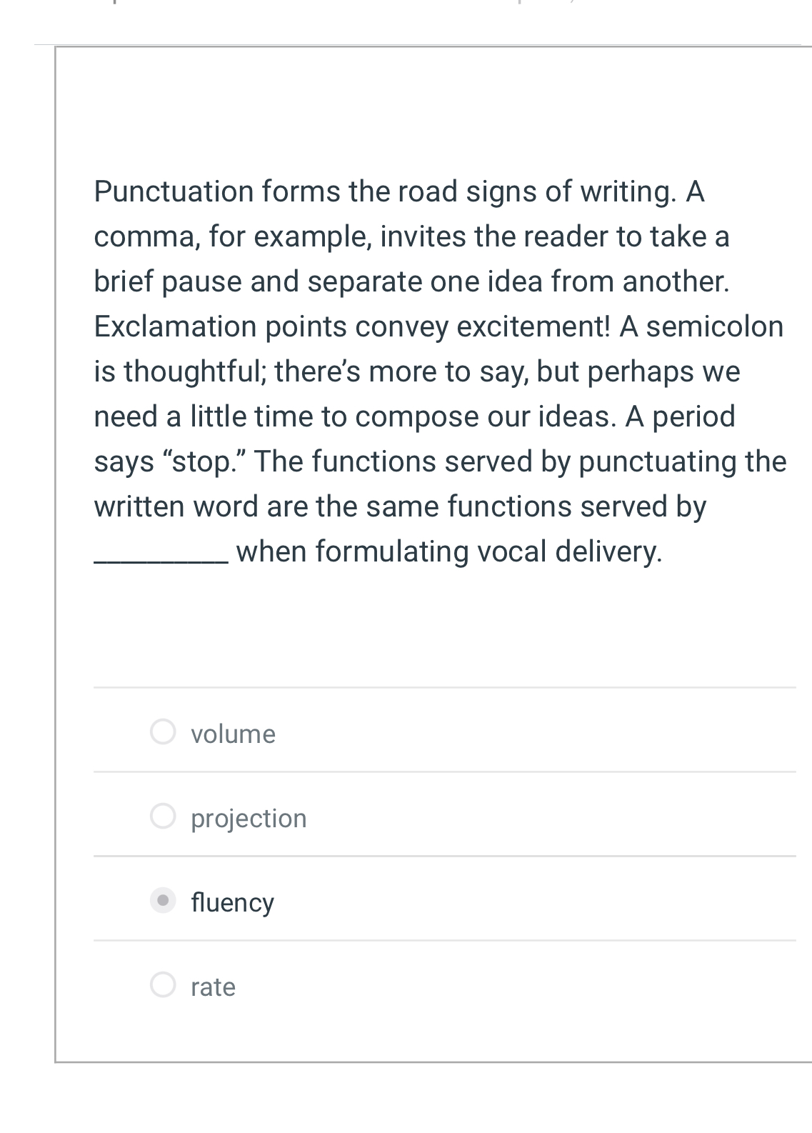 Punctuation forms the road signs of writing. Acomma, | Chegg.com