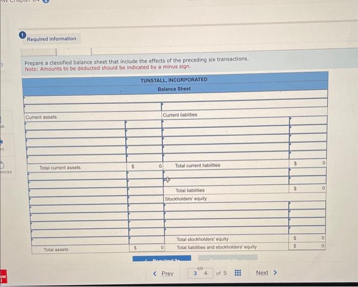 Solved Tunstall, Incorporated, a small service company, | Chegg.com