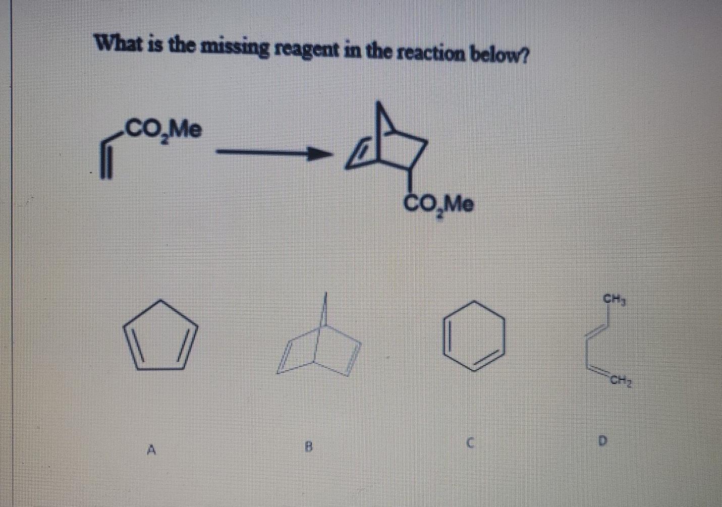 Solved What is the missing reagent in the reaction below? | Chegg.com